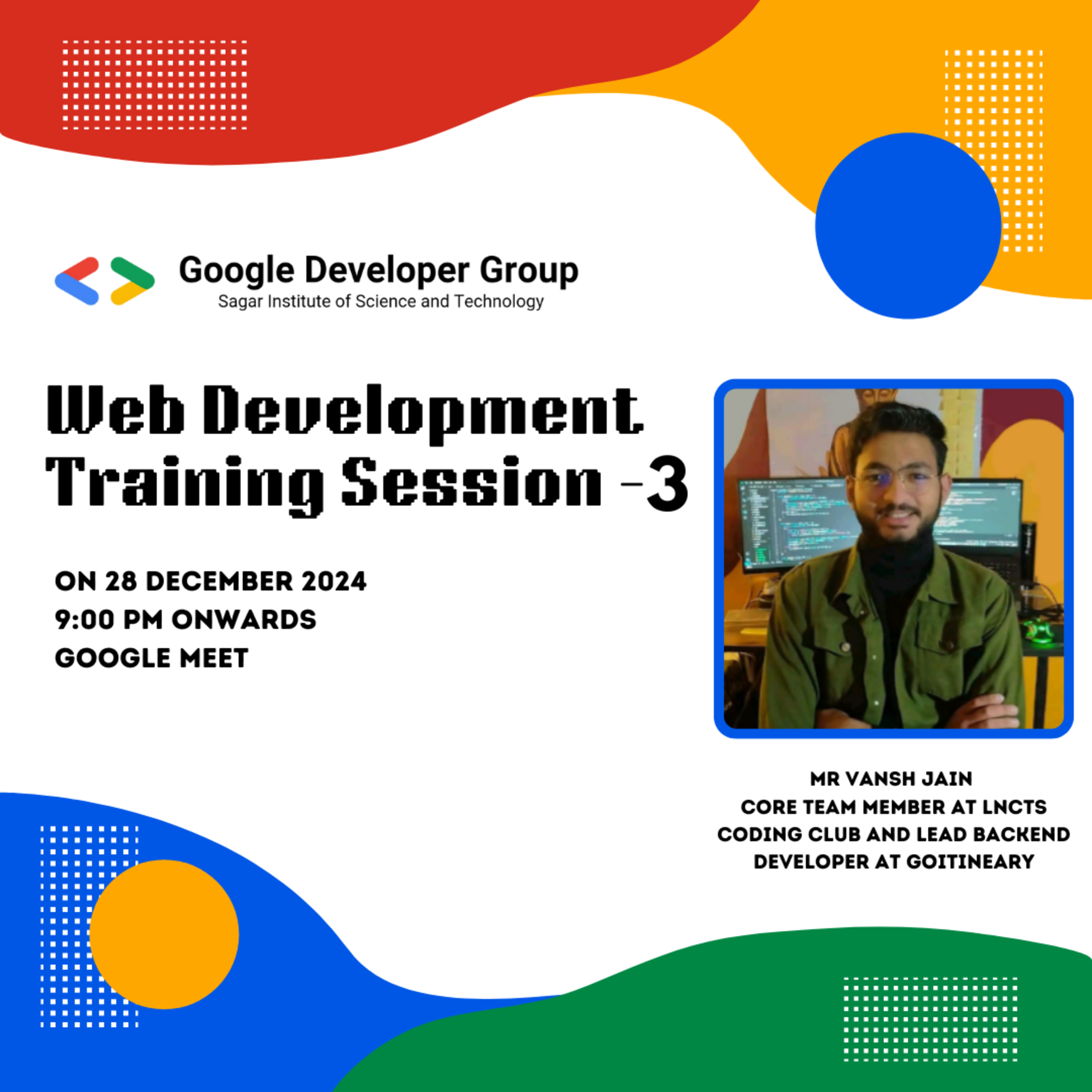 See Web Development Training Session - 3 at Google Developer Groups GDG on Campus Sagar ...